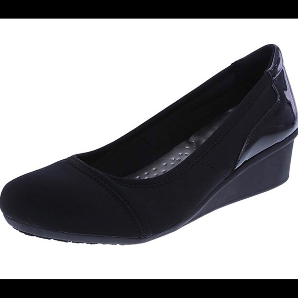 dexflex comfort | Shoes | Dexflex Comfort Womens Dusk Wedge Black ...